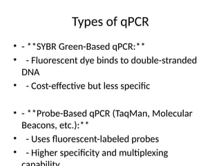 qPCR_Presentation.pptx presentation about | PPTX