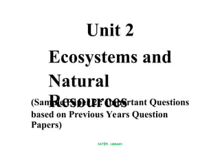 QP_EVS_Sample QP_Important Questions.ppt