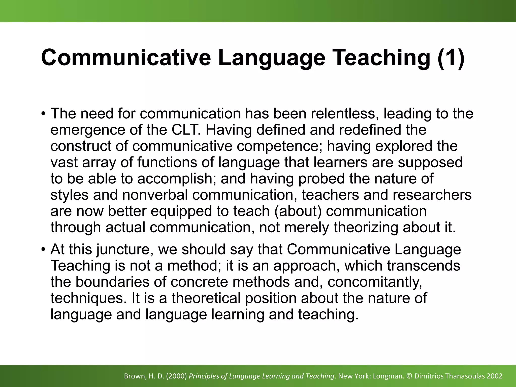 Communicative language method | PPTX