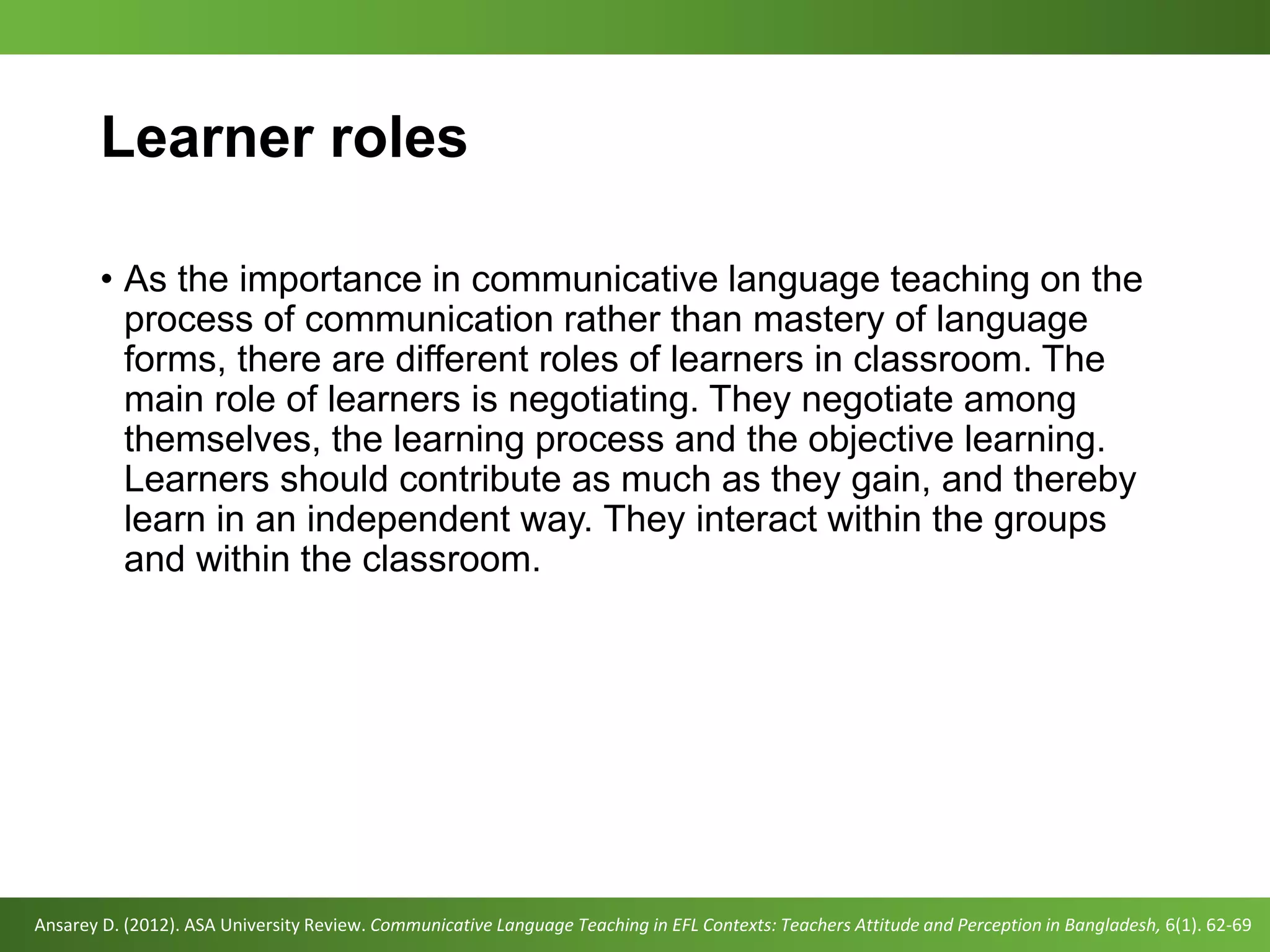 Communicative language method | PPTX