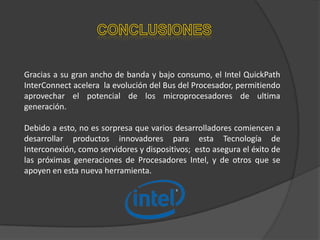 Bus Quick Path Interconnect [QPI] | PPTX
