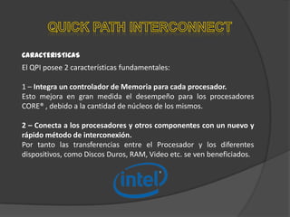 Bus Quick Path Interconnect [QPI] | PPTX