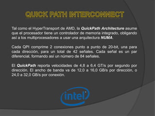 Bus Quick Path Interconnect [QPI] | PPTX