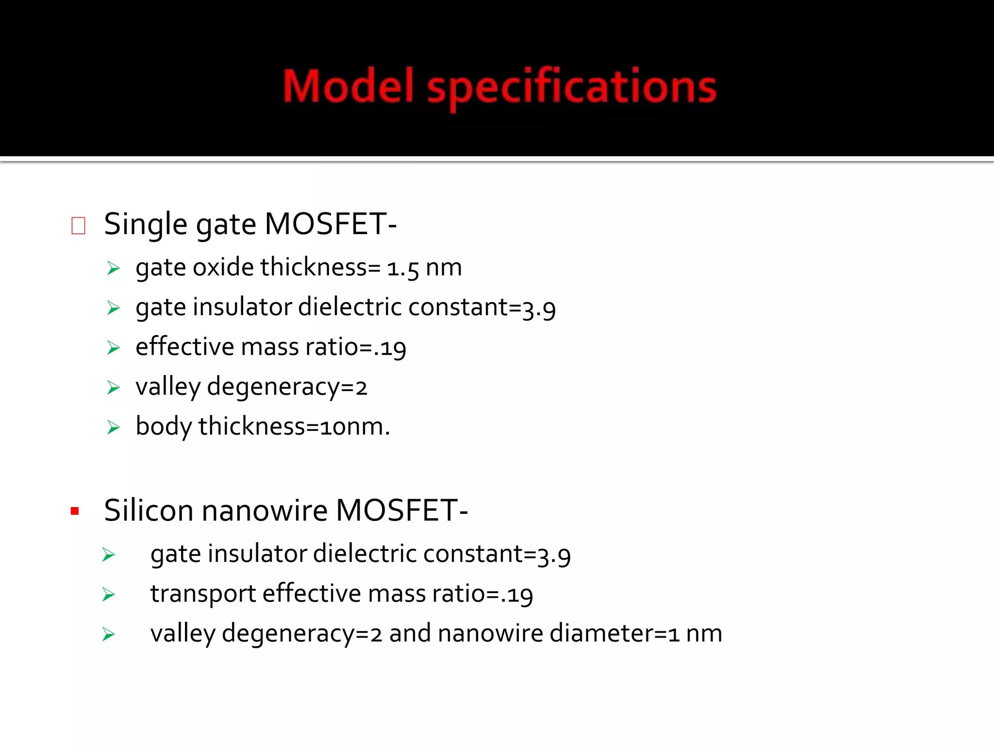 A Comparative Study on Carbon Nanotube MOSFET, Silicon Nanowire MOSFET ...