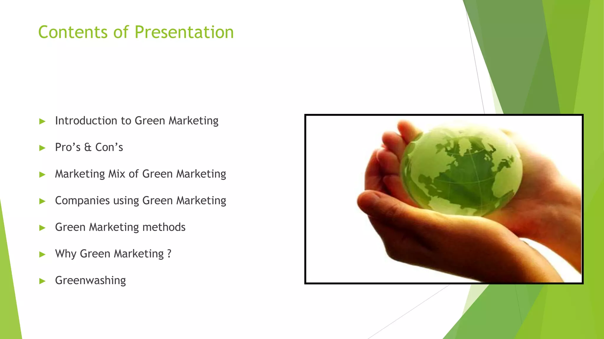 Green marketing ppt | PPTX