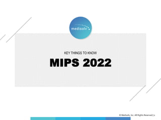 2022 QPP MIPS Final Rule | PPT