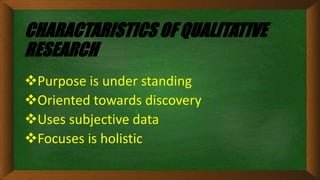 QUALITATIVE RESEARCH | PPT