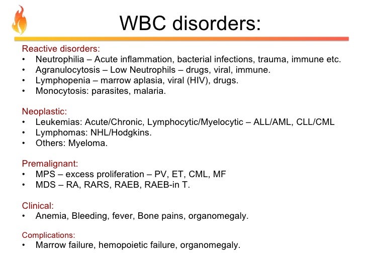 QPR-WBC disorders
