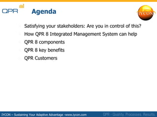 Qpr 8 Integrated Management System | PPT | Business | Business and Finance