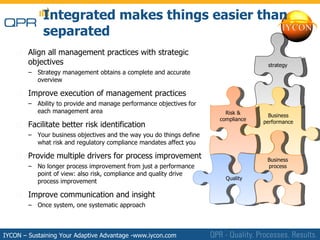 Qpr 8 Integrated Management System | PPT | Business | Business and Finance