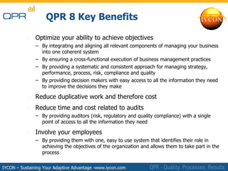 Qpr 8 Integrated Management System | PPT | Business | Business and Finance