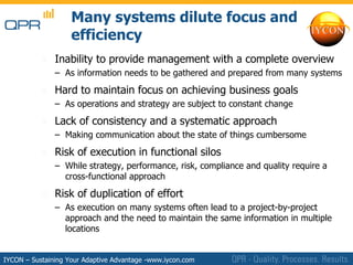 Qpr 8 Integrated Management System | PPT | Business | Business and Finance