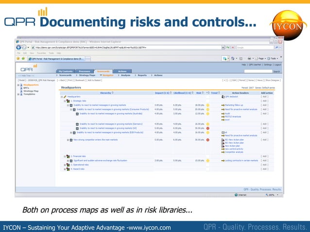 Qpr 8 Risk Management And Compliance Solution | PPT