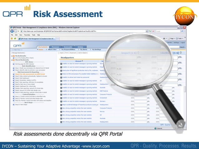 Qpr 8 Risk Management And Compliance Solution | PPT