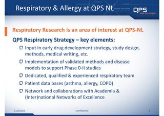 QPS-NL Respiratory Capabilities Presentation | PPT
