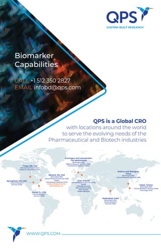 QPS Biomarker Capabilities | PDF | Biotech and Biomedical Industry ...