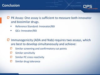 QPS Biosimilar Bioanalytical Approaches | PPT