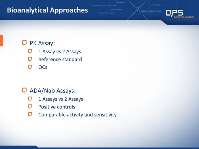 QPS Biosimilar Bioanalytical Approaches | PPT