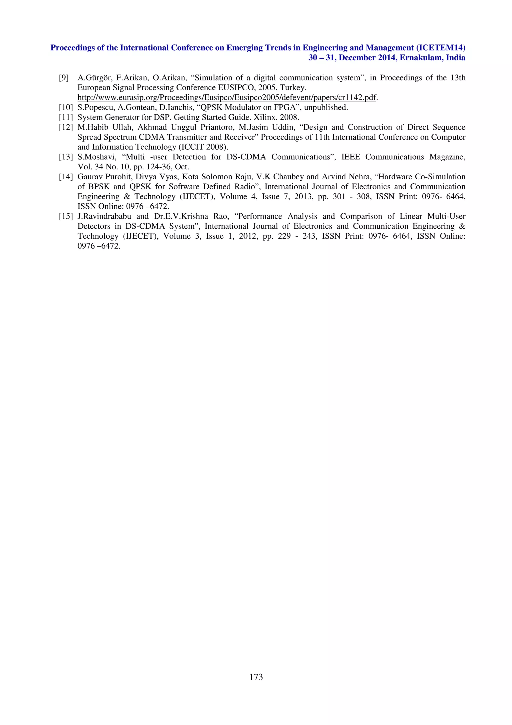 Qpsk Modulation For Dsss Cdma Transmitter And Receiver Using Fpga Pdf