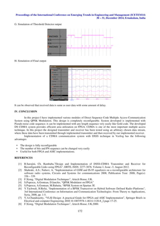 Qpsk modulation for dsss cdma transmitter and receiver using fpga | PDF