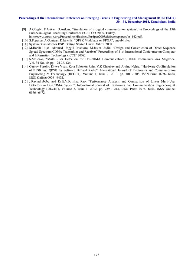 Qpsk modulation for dsss cdma transmitter and receiver using fpga | PDF