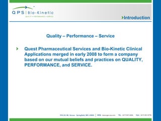 Qps Ppt Presentation Sept 2009 | PPT | Free Download