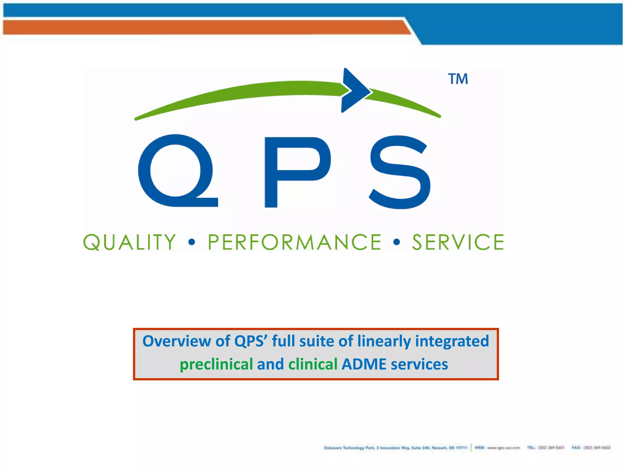 Qps Preclinical And Clinical Radiolabel Adme Studies | PPTX