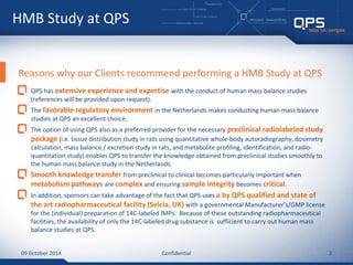QPS Human Mass Balance Presentation | PPT