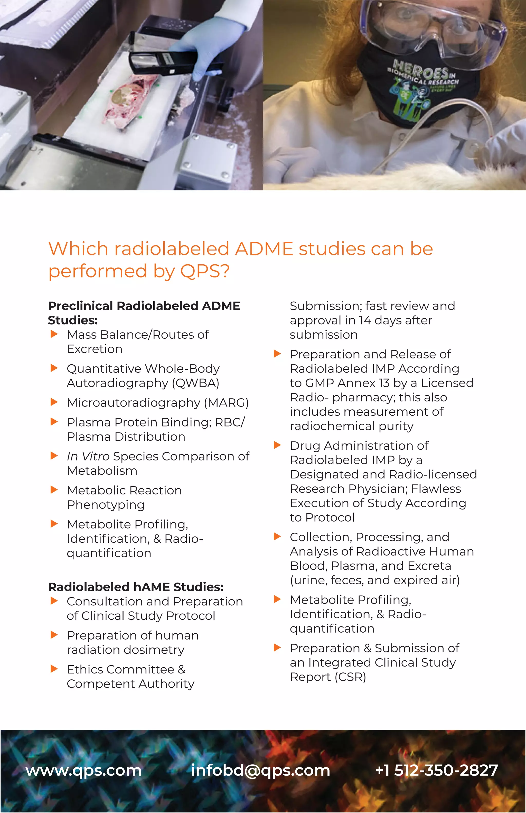 QPS Radiolabeled ADME Studies | PDF
