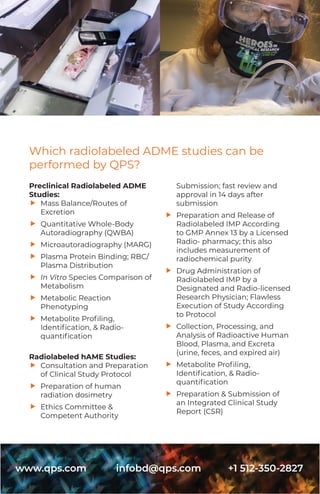 QPS Radiolabeled ADME Studies | PDF