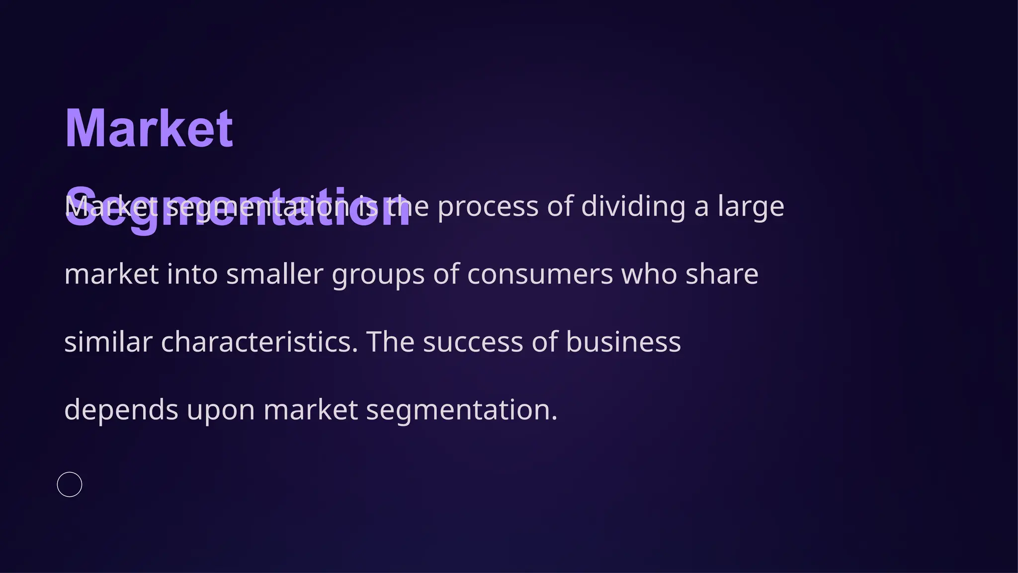 market segmentation and benefits of market segmentation | PPTX
