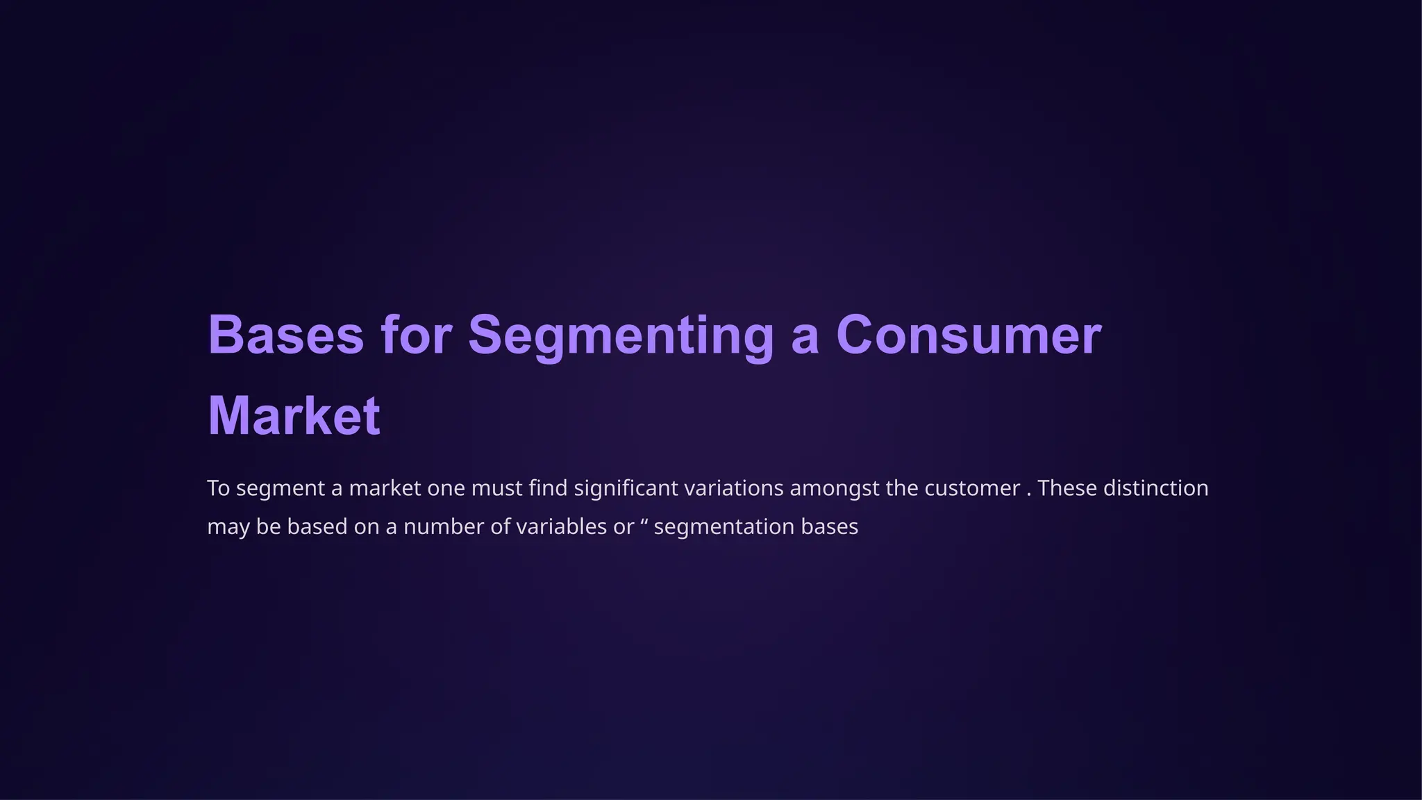 market segmentation and benefits of market segmentation | PPTX