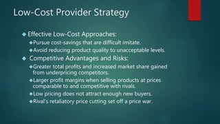 Five Generic Competitive Strategies | PPTX