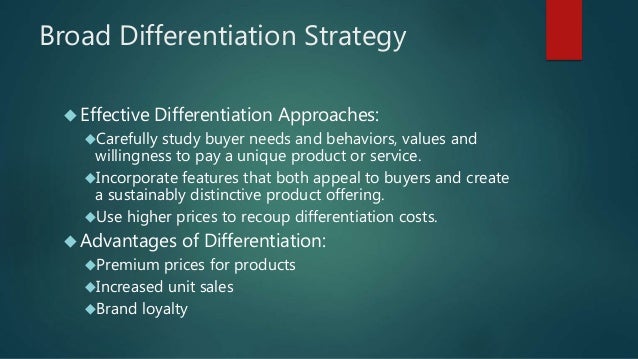 Five Generic Competitive Strategies