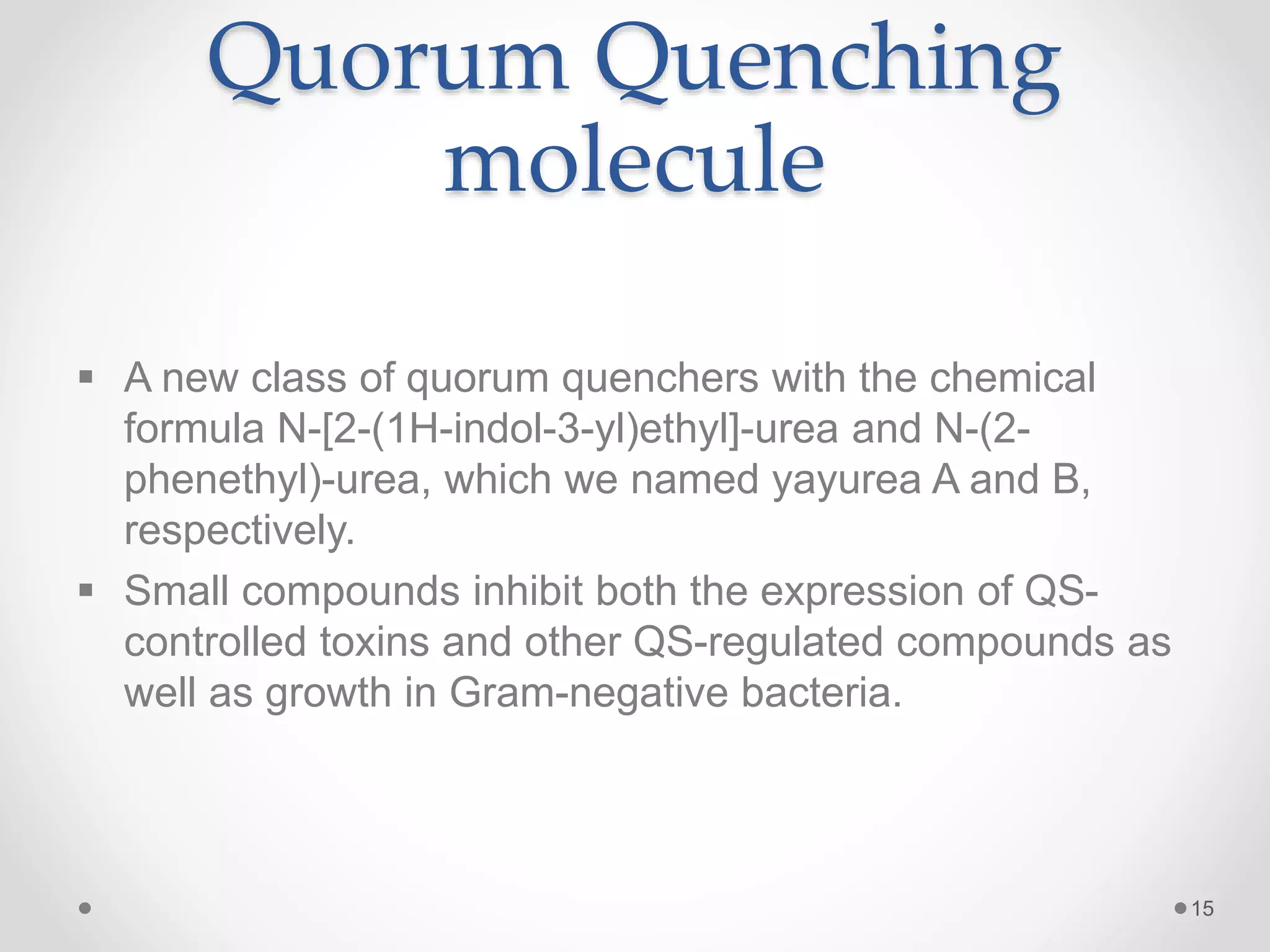 Quorum Quenching | PPTX