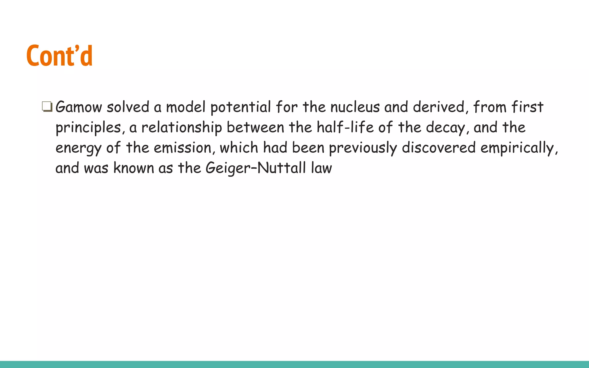 Angular Momentum & Parity in Alpha decay | PPTX