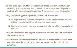 Angular Momentum & Parity in Alpha decay | PPTX