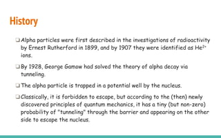 Angular Momentum & Parity in Alpha decay | PPTX