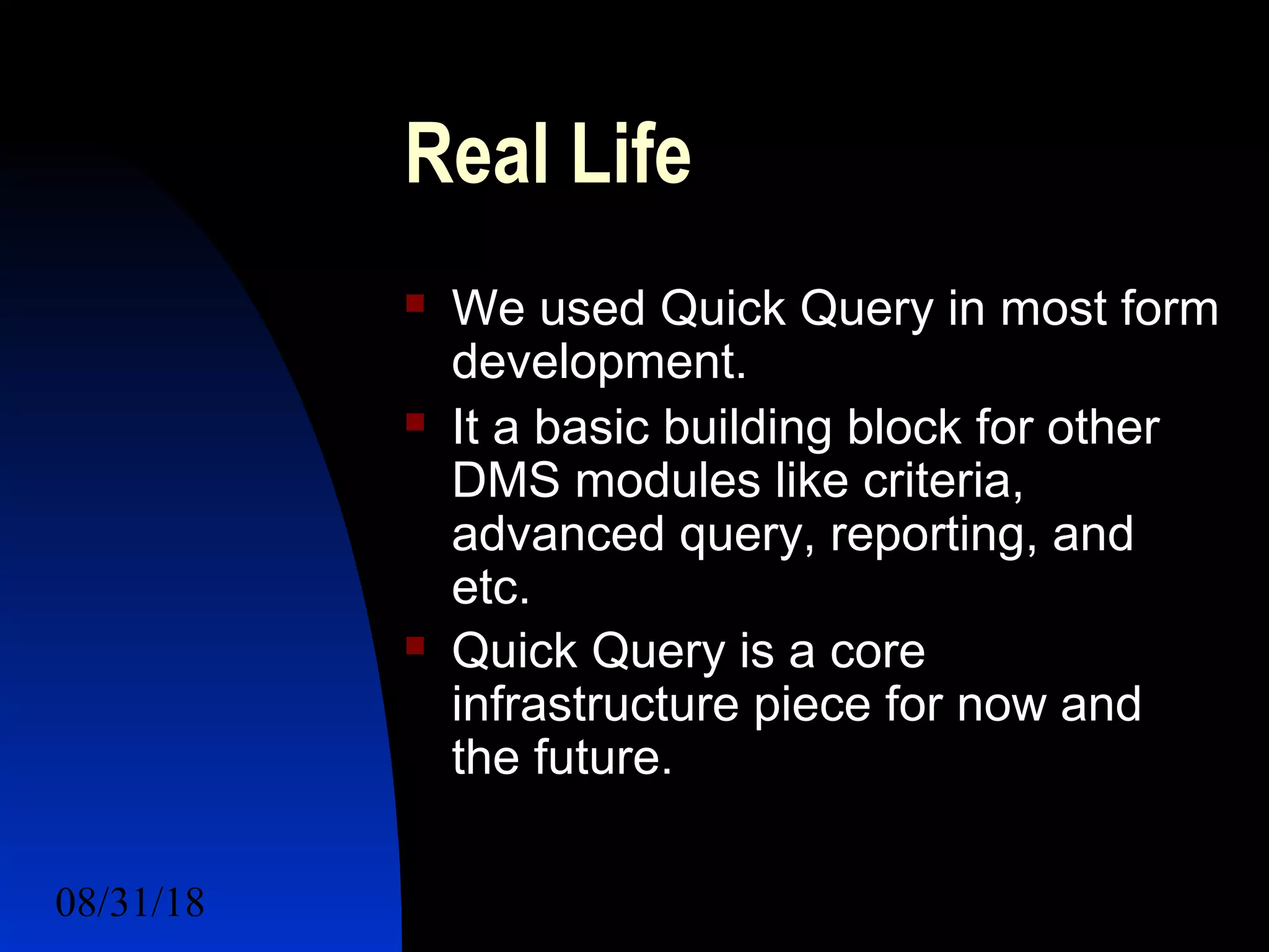 QQ and Advance query | PPT