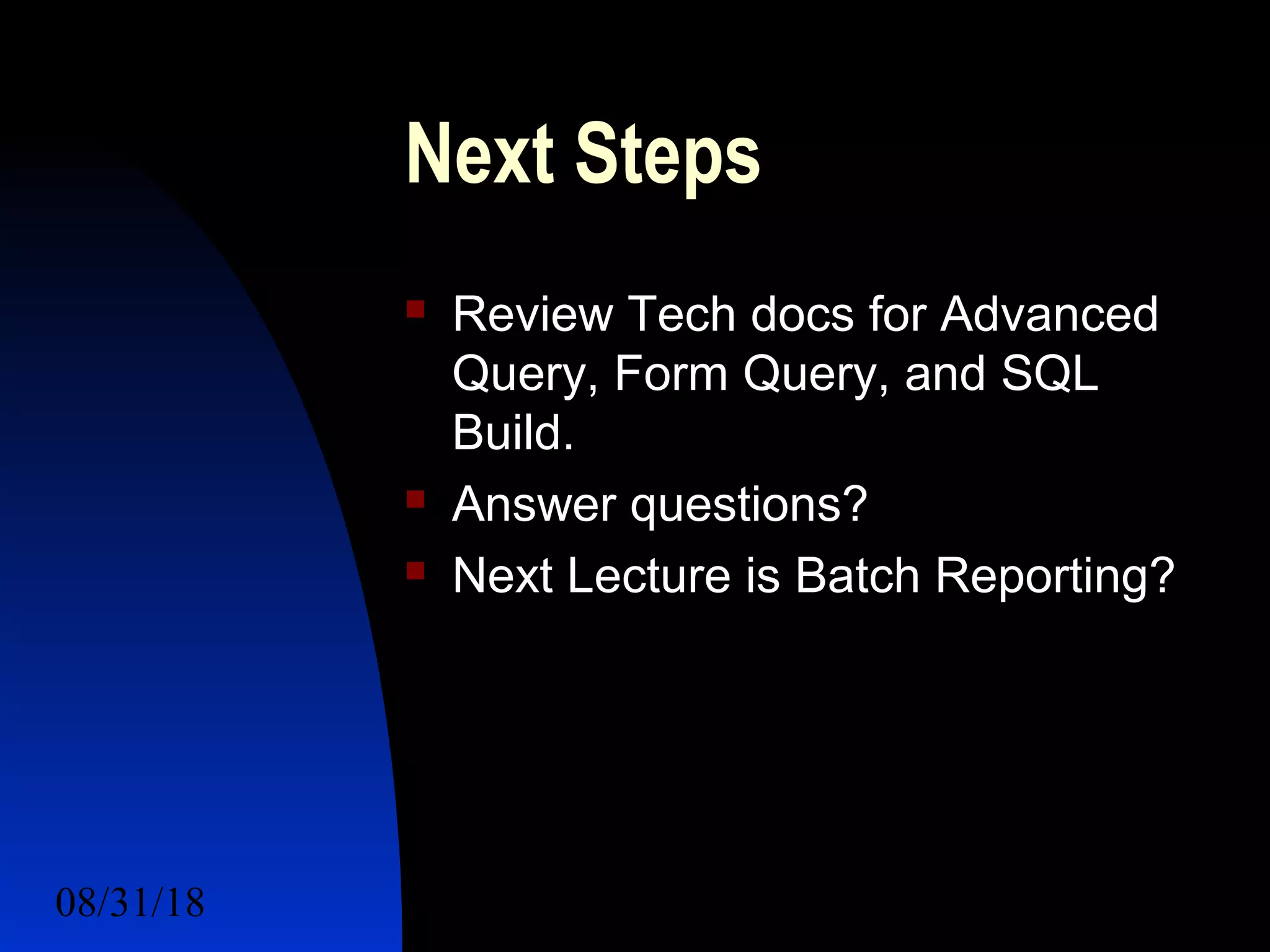 QQ and Advance query | PPT