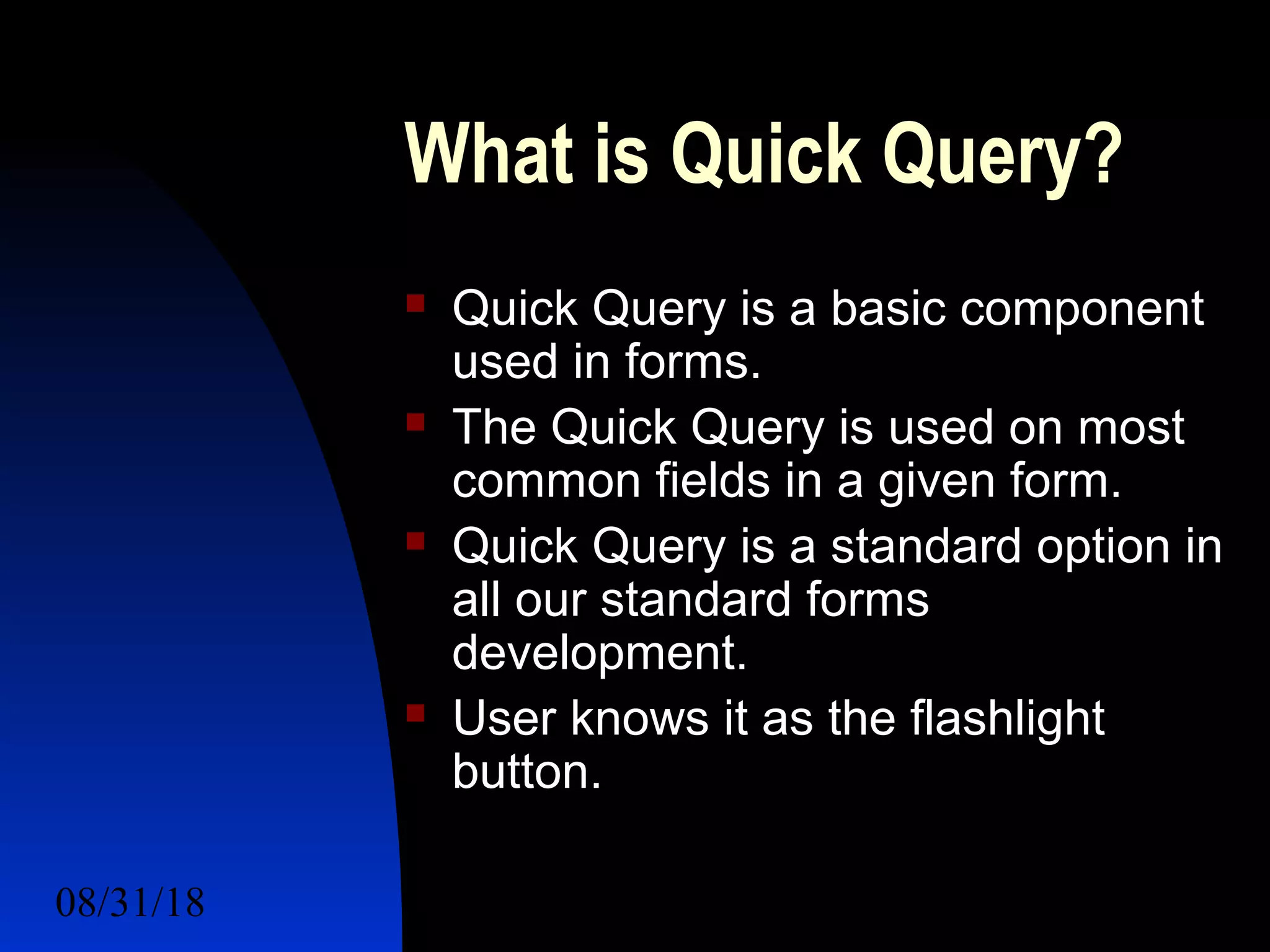 QQ and Advance query | PPT
