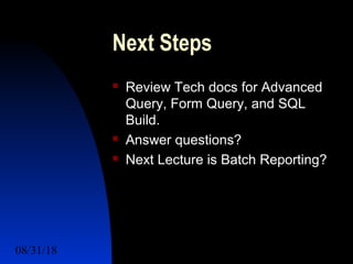 QQ and Advance query | PPT