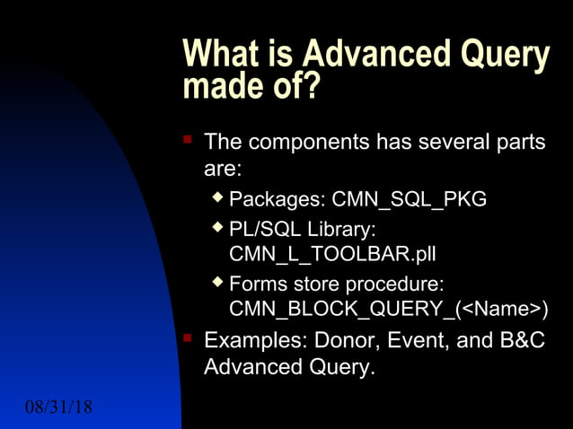 QQ and Advance query | PPT