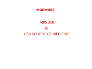 Murmurs | PPT