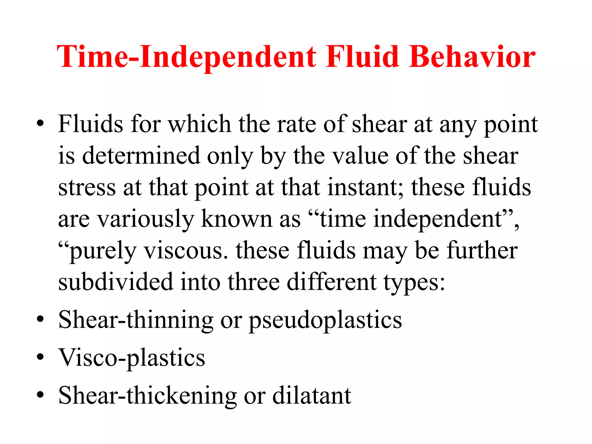 newtonian and non newtonian behaviour of fluids | PPTX