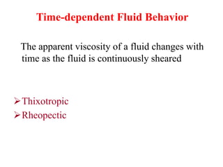 newtonian and non newtonian behaviour of fluids | PPTX