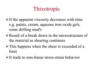 newtonian and non newtonian behaviour of fluids | PPTX