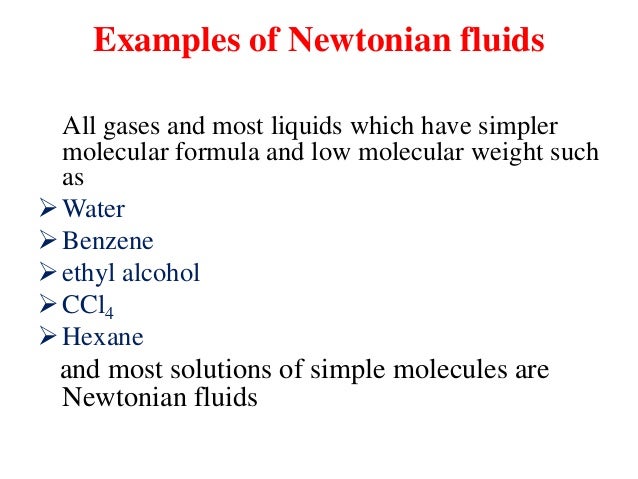 newtonian and non newtonian behaviour of fluids