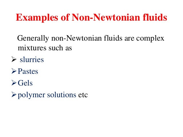 newtonian and non newtonian behaviour of fluids