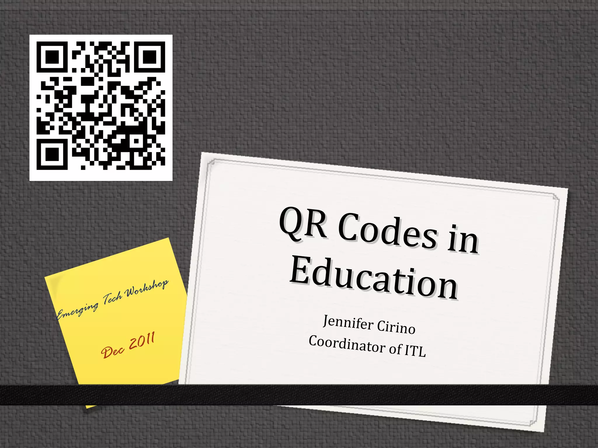 QR Codes in Education | PPT